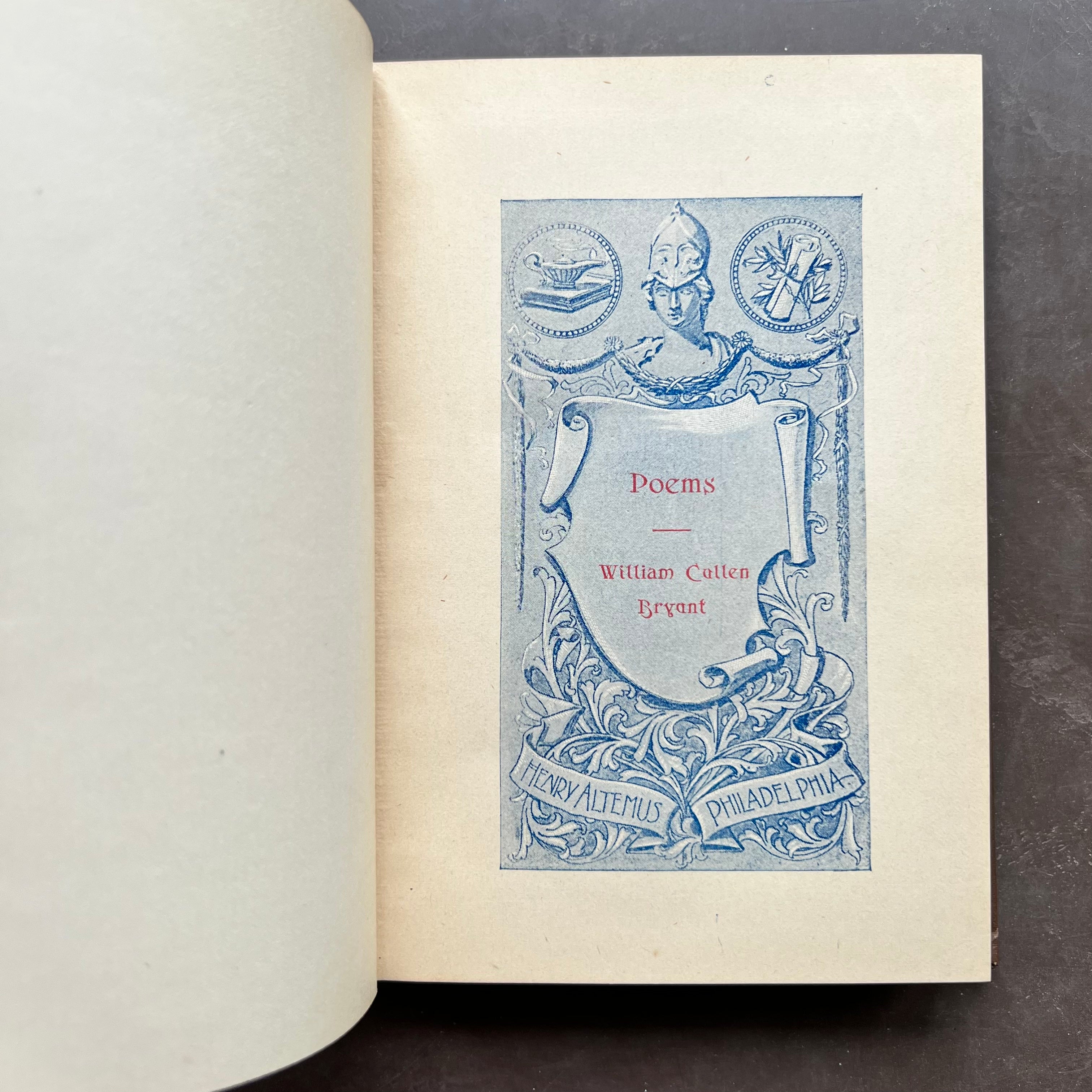 1895 - William Cullen Bryant - Poems, Henry Altemus – Honey Bee Mill