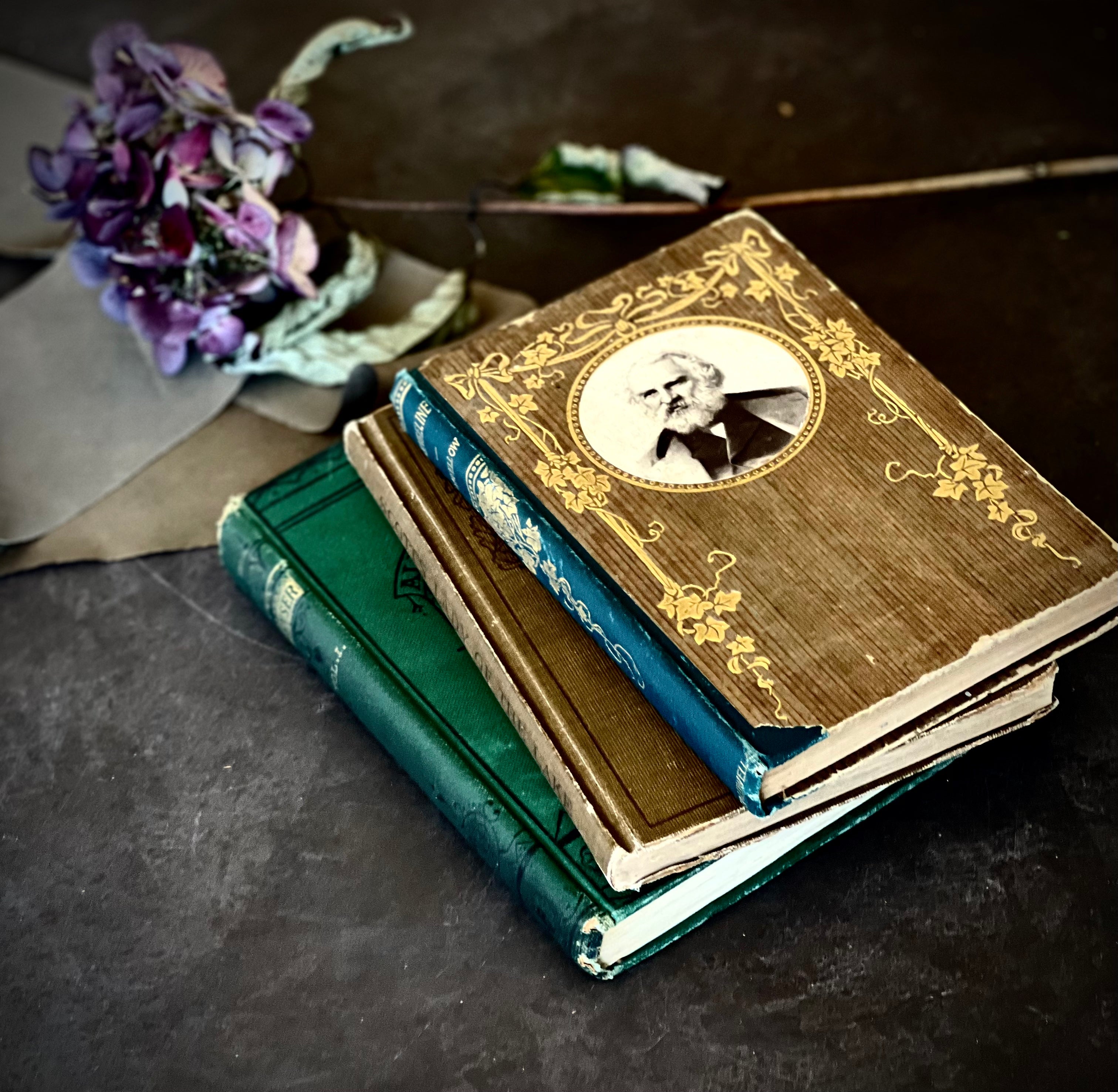 Antique Book Bundle, Pocket-Size Books; Includes Longfellow’s Evangeli ...