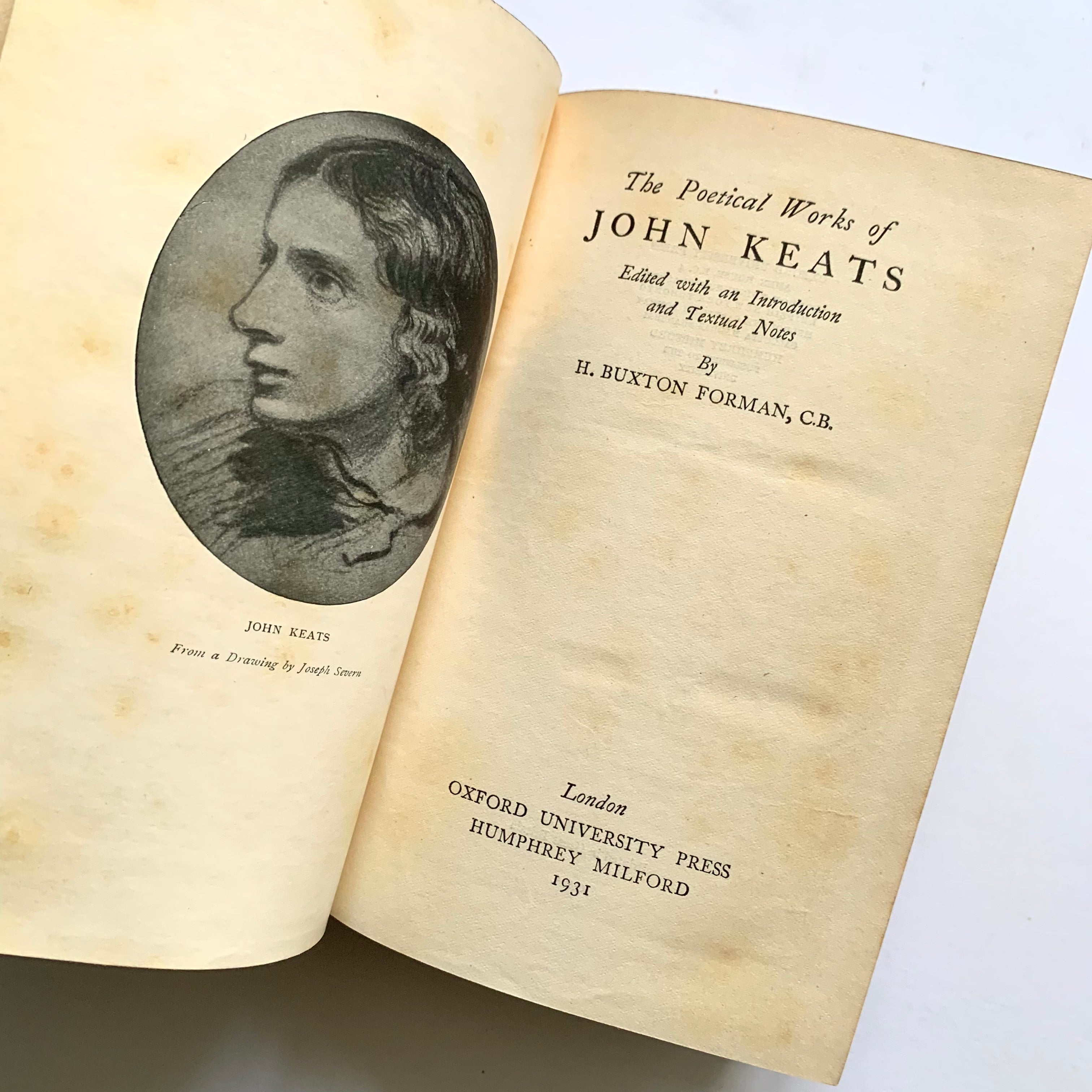 1931 - The Poetical Works of John Keats – Honey Bee Mill
