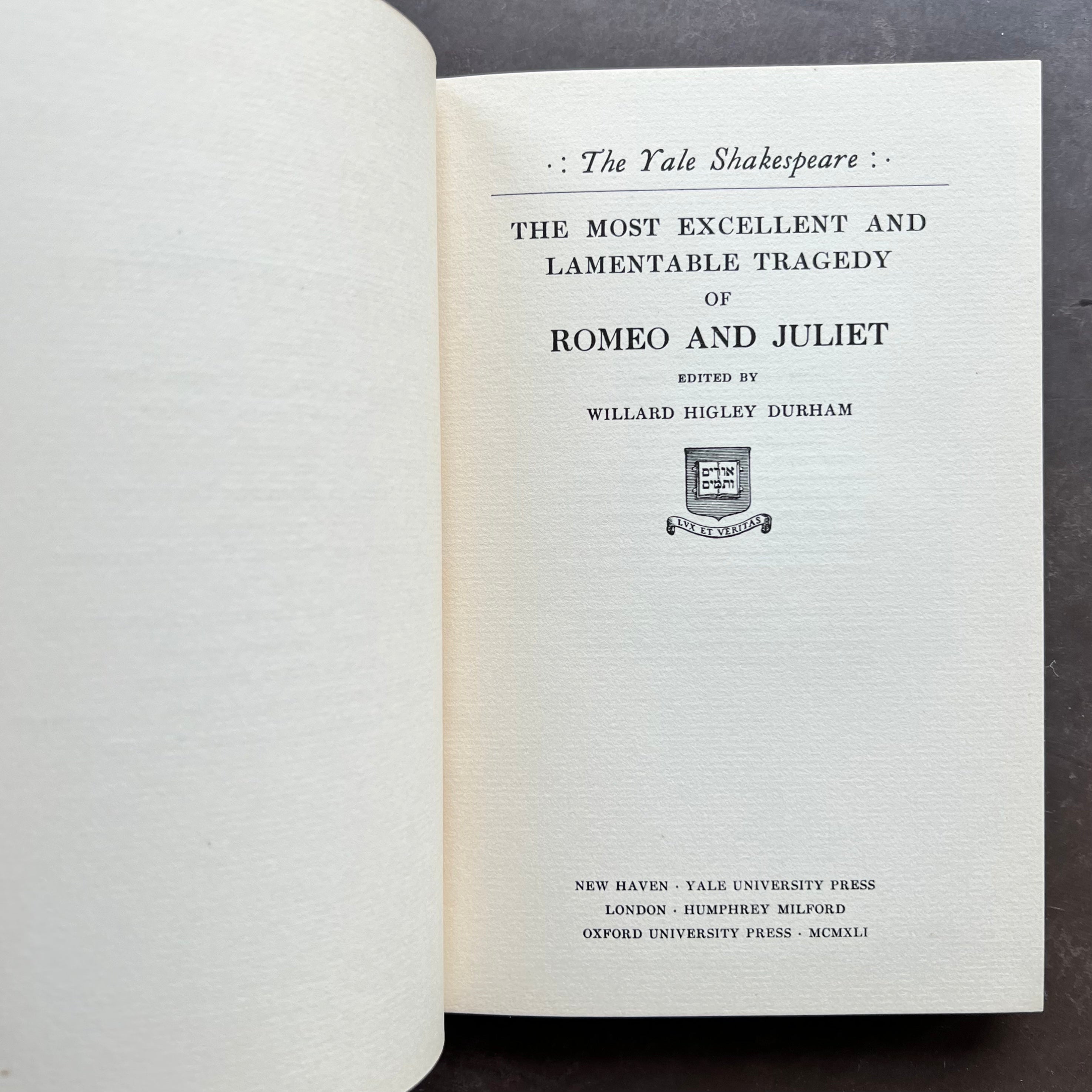 1941 - Romeo and Juliet – Honey Bee Mill