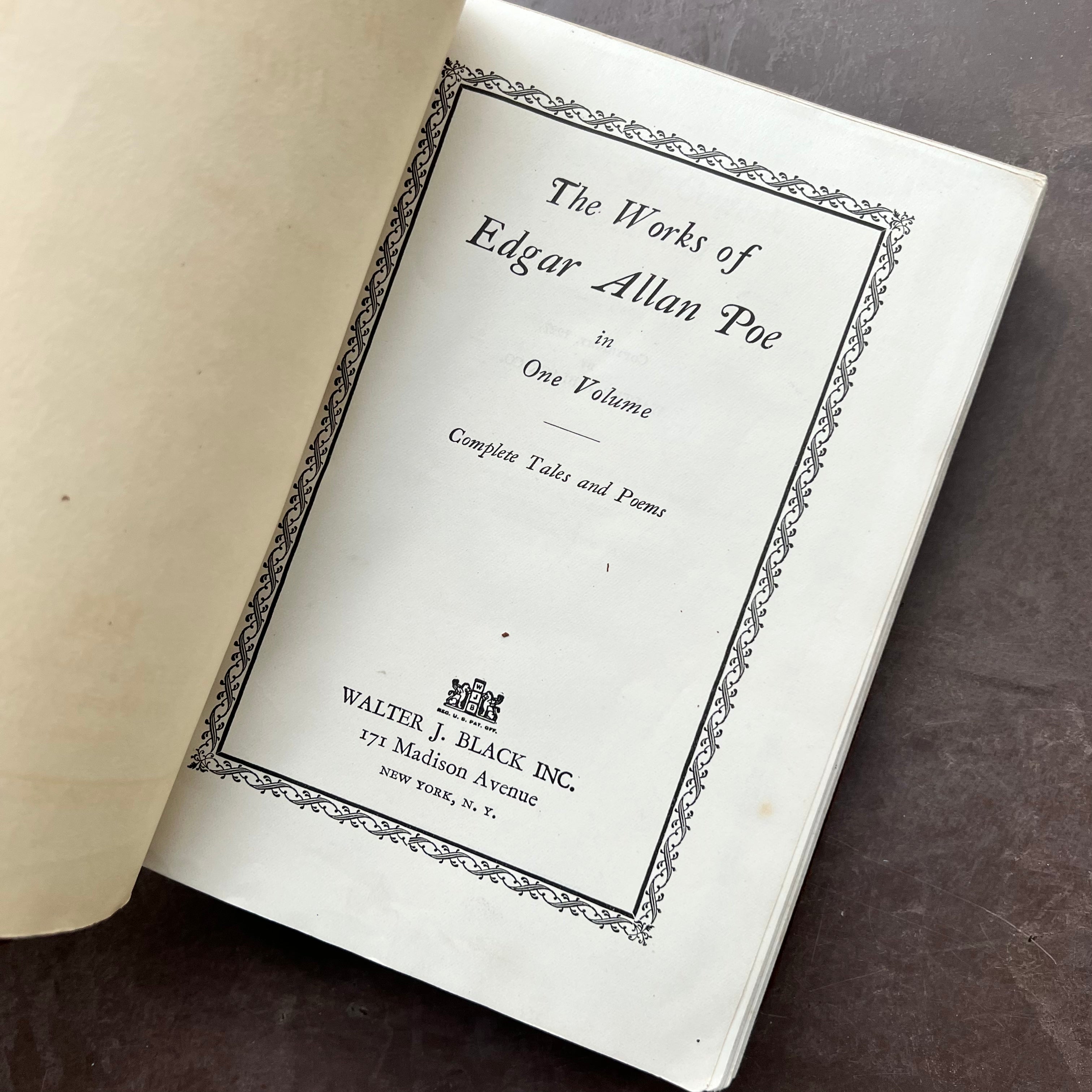 1927 - The Works of Edgar Allan Poe – Honey Bee Mill